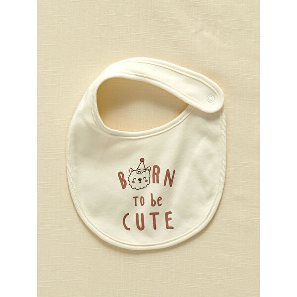 LCW GREEN Organik Pamuklu Baskılı Erkek Bebek Mama Önlüğü LCW GREEN Organik Pamuklu Baskılı Erkek Bebek Mama Önlüğü