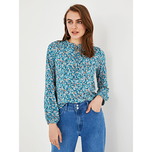 LCW GRACE Çiçek Desenli Viskon Bluz