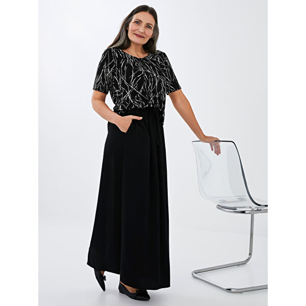 LCW GRACE Beli Lastikli Viskon Etek LCW GRACE Beli Lastikli Viskon Etek