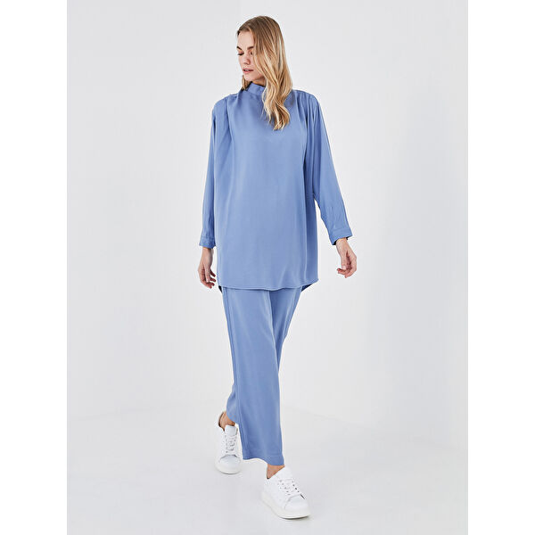 MODEST Beli Lastikli Rahat Kalıp Plazzo Kadın Pantolon