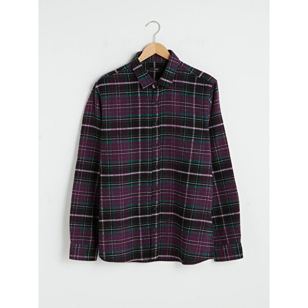 XSIDE Slim Fit Uzun Kollu Oduncu Ekose Erkek Gömlek