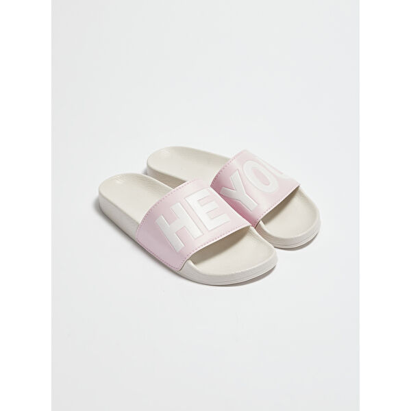 Slogan Baskılı Kadın Terlik