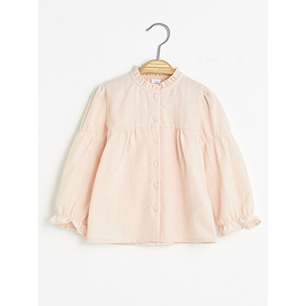 Hakim Yaka Uzun Kol Kız Bebek Gömlek