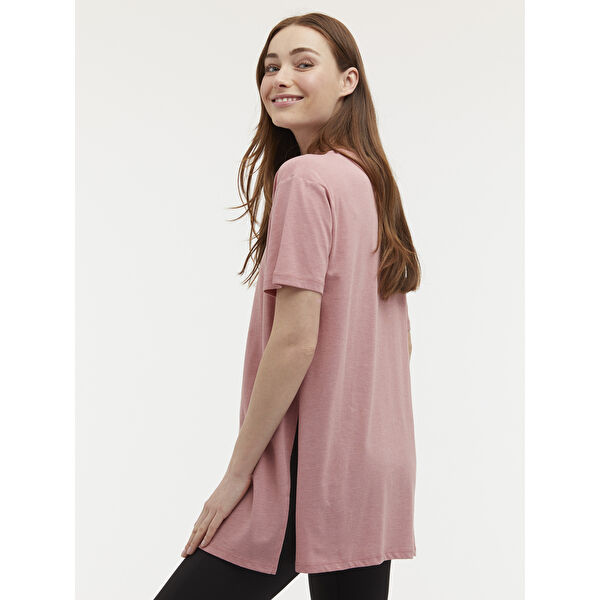 LCW ACTIVE Bisiklet Yaka Kısa Kollu Kadın Spor Tunik LCW ACTIVE Bisiklet Yaka Kısa Kollu Kadın Spor Tunik