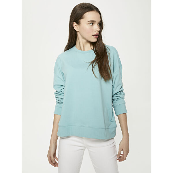 LCW ACTIVE Bisiklet Yaka Düz Uzun Kollu Kadın Spor Sweatshirt LCW ACTIVE Bisiklet Yaka Düz Uzun Kollu Kadın Spor Sweatshirt