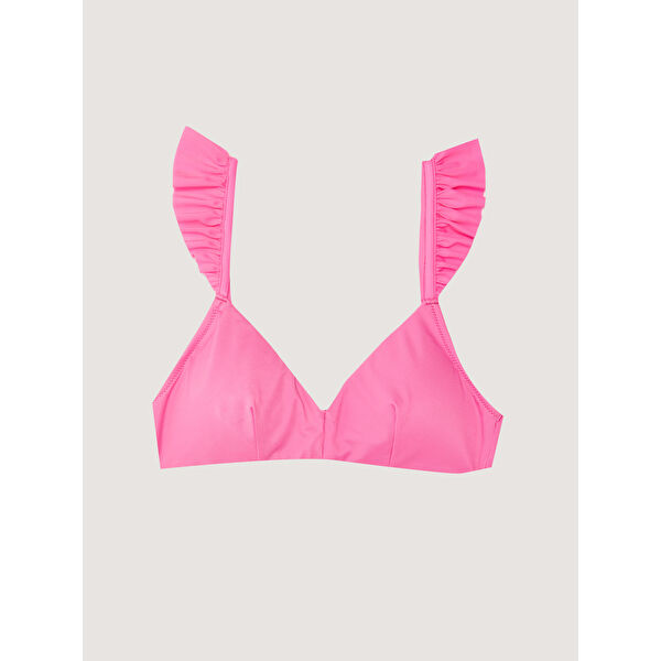 LCW DREAM Puantiyeli Fırfır Detaylı Kadın Bikini Üst