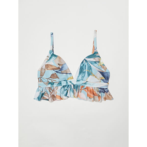 LCW DREAM Desenli Fırfır Detaylı Kadın Bikini Üst