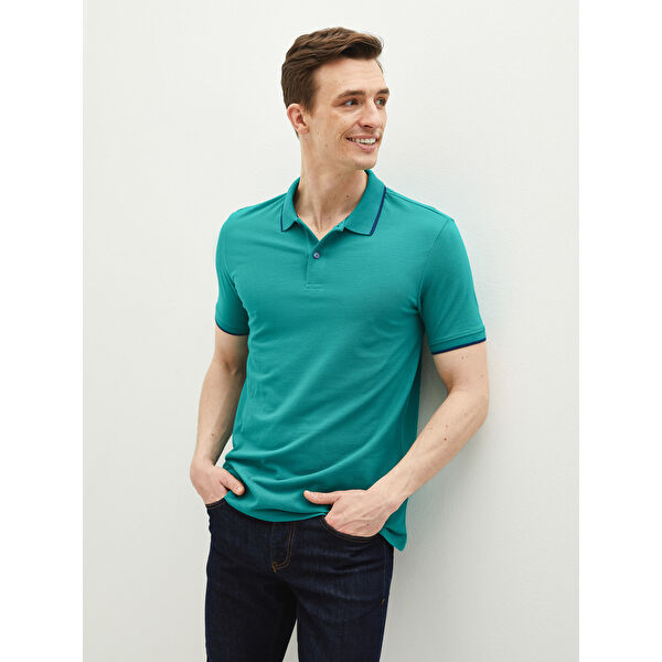 LCW BASIC Polo Yaka Kısa Kollu Pike Erkek Tişört