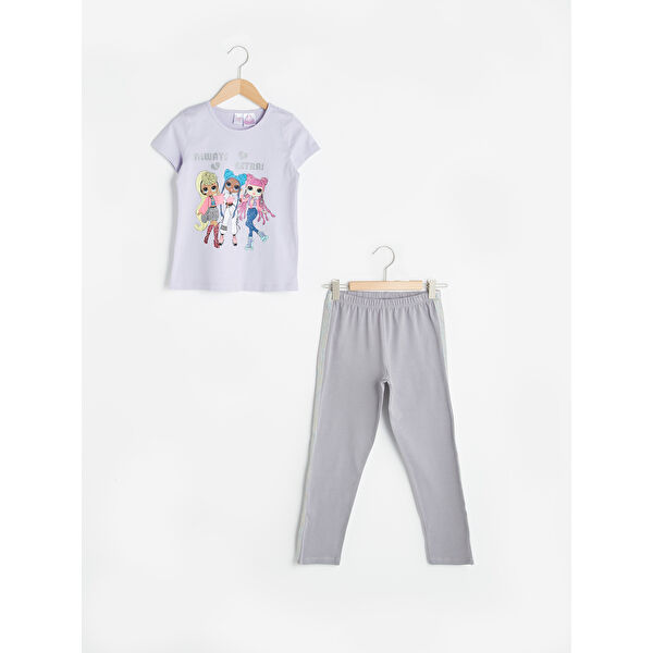 Bisiklet Yaka LOL Surprise OMG Lisanslı Kısa Kollu Kız Çocuk Pijama Takımı Bisiklet Yaka LOL Surprise OMG Lisanslı Kısa Kollu Kız Çocuk Pijama Takımı