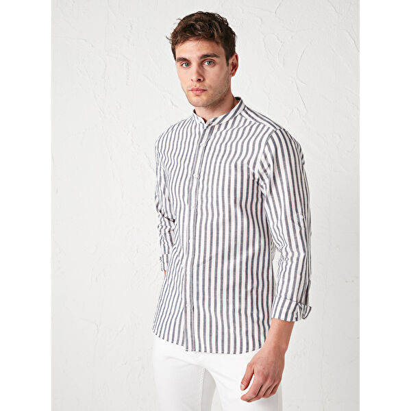LCW CASUAL Ekstra Slim Fit Hakim Yaka Uzun Kollu Poplin Gömlek LCW CASUAL Ekstra Slim Fit Hakim Yaka Uzun Kollu Poplin Gömlek