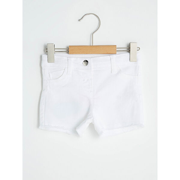 Comfort Fit Basic Kız Bebek Gabardin Şort
