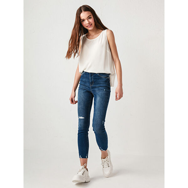 Yüksek Bel Ekstra Dar Fit Kadın Rodeo Jean Pantolon Yüksek Bel Ekstra Dar Fit Kadın Rodeo Jean Pantolon