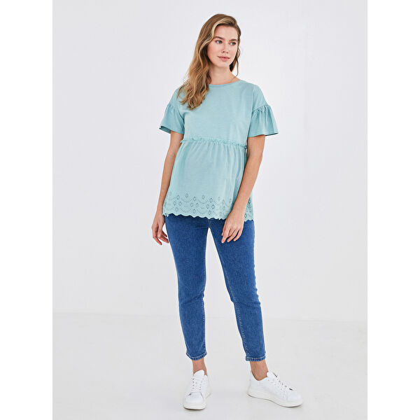 Karın Panelli Süper Skinny Fit Hamile Rodeo Jean Pantolon