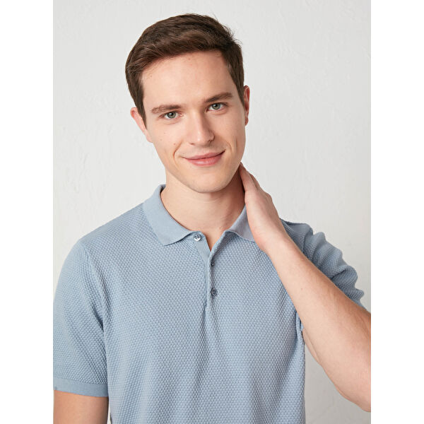 LCW VISION Polo Yaka Kısa Kollu İnce Triko Kazak LCW VISION Polo Yaka Kısa Kollu İnce Triko Kazak