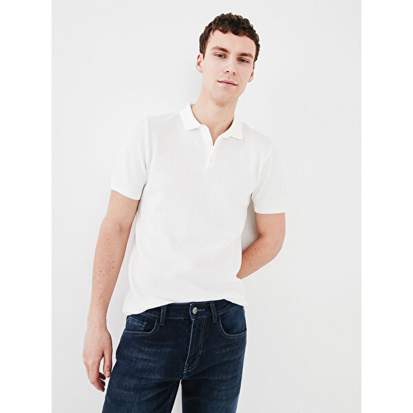 LCW VISION Polo Yaka Kısa Kollu İnce Triko Kazak LCW VISION Polo Yaka Kısa Kollu İnce Triko Kazak