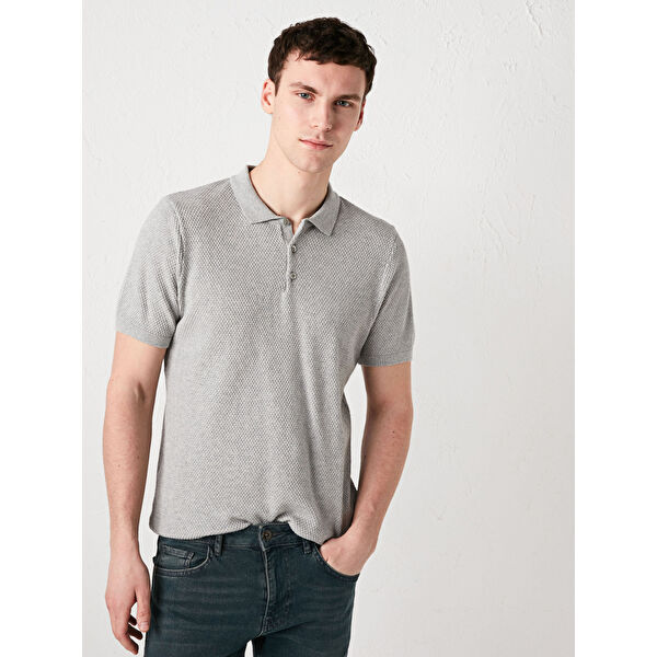 LCW VISION Polo Yaka Kısa Kollu İnce Triko Kazak LCW VISION Polo Yaka Kısa Kollu İnce Triko Kazak