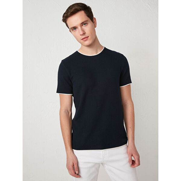 LCW VISION Bisiklet Yaka Kısa Kollu İnce Triko Kazak LCW VISION Bisiklet Yaka Kısa Kollu İnce Triko Kazak