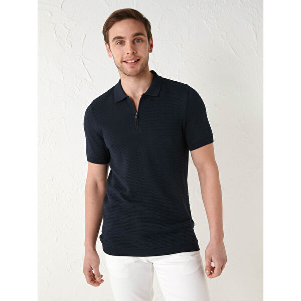 LCW VISION Polo Yaka Kısa Kollu İnce Triko Kazak LCW VISION Polo Yaka Kısa Kollu İnce Triko Kazak