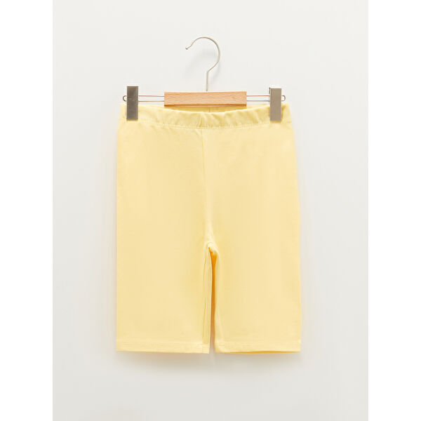 Basic Pamuklu Kız Çocuk Kısa Tayt