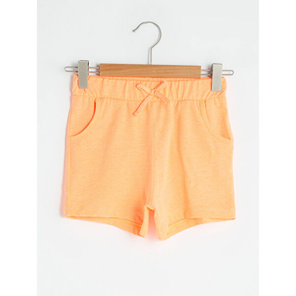 Beli Lastikli Basic Pamuklu Kız Çocuk Şort