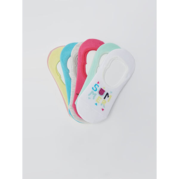 Desenli Kız Çocuk Babet Çorap 7'li