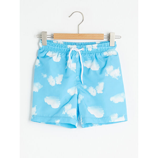 Baskılı Hızlı Kuruyan Erkek Çocuk Deniz Şortu