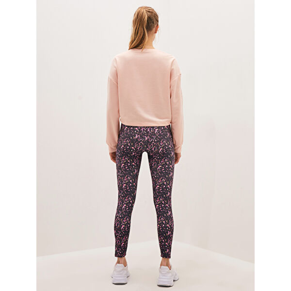 Bisiklet Yaka Kadın Spor Sweatshirt