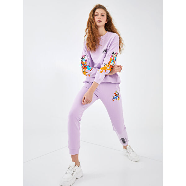 XSIDE Mickey Mouse ve Arkadaşları Baskılı Kadın Jogger Eşofman Altı XSIDE Mickey Mouse ve Arkadaşları Baskılı Kadın Jogger Eşofman Altı