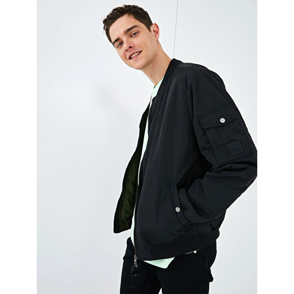 XSIDE Standart Kalıp Kolej Yaka Bomber Mont