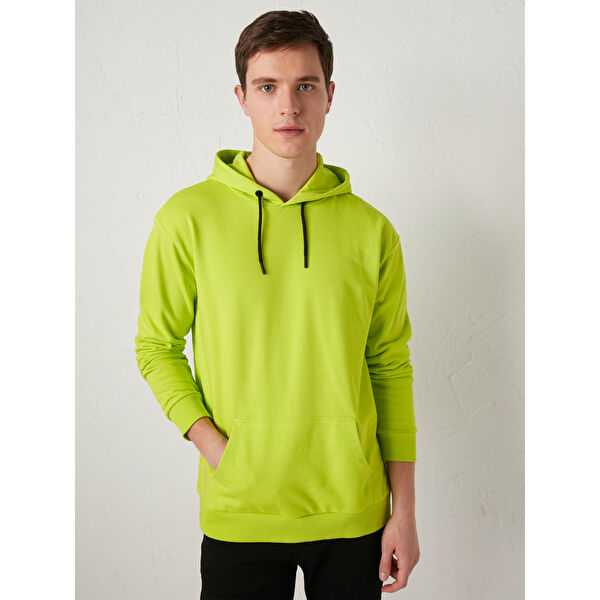LCW CASUAL Kapüşonlu Uzun Kollu Basic Kalın Erkek Sweatshirt