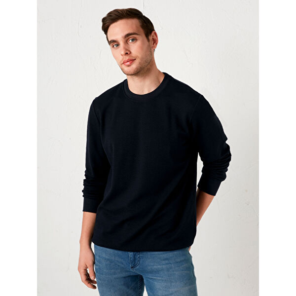 LCW CLASSIC Bisiklet Yaka Uzun Kollu Basic Erkek Sweatshirt