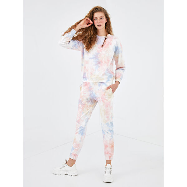 XSIDE Beli Lastikli Batik Desenli Kadın Jogger Eşofman Altı XSIDE Beli Lastikli Batik Desenli Kadın Jogger Eşofman Altı