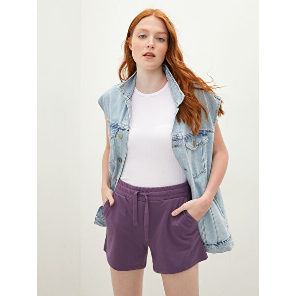 LCW CASUAL Beli Lastikli Cep Detaylı Kadın Şort