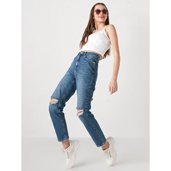 Normal Bel Standart Fit Kadın Rodeo Jean Pantolon Normal Bel Standart Fit Kadın Rodeo Jean Pantolon