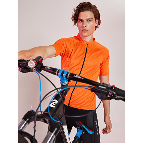 Outdoor Dik Yaka Kısa Kollu Erkek Tişört