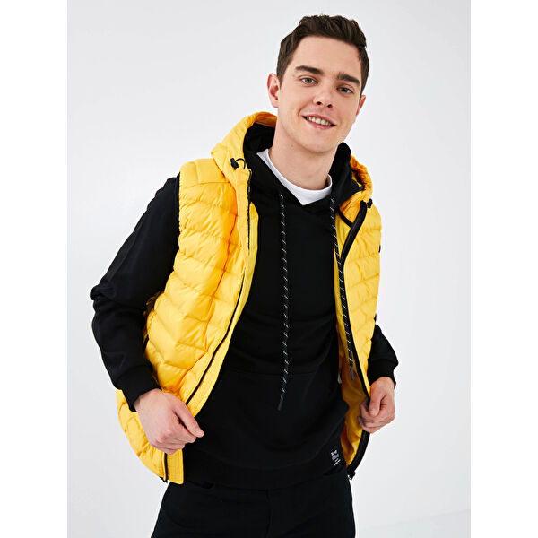 XSIDE Standart Kalıp Kapüşonlu Şişme Yelek