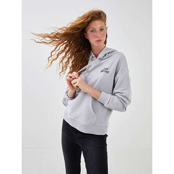 XSIDE Kapüşon Yaka Baskılı Uzun Kollu Kadın Sweatshirt XSIDE Kapüşon Yaka Baskılı Uzun Kollu Kadın Sweatshirt