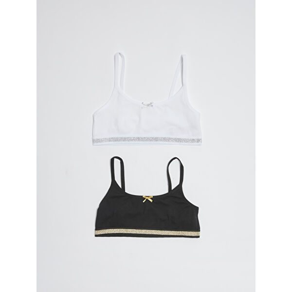 Pamuklu Kız Çocuk Büstiyer 2'li