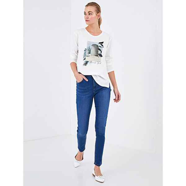 LCW BASIC Yüksek Bel Skinny Fit Kadın Jean Pantolon