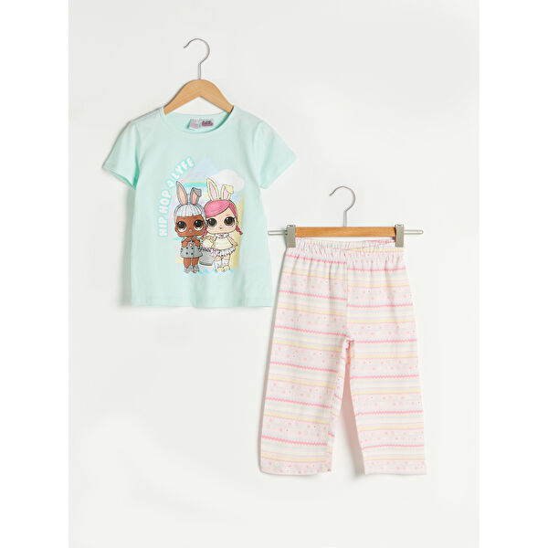Bisiklet Yaka LOL Surprise OMG Lisanslı Kısa Kollu Kız Çocuk Pijama Takımı Bisiklet Yaka LOL Surprise OMG Lisanslı Kısa Kollu Kız Çocuk Pijama Takımı