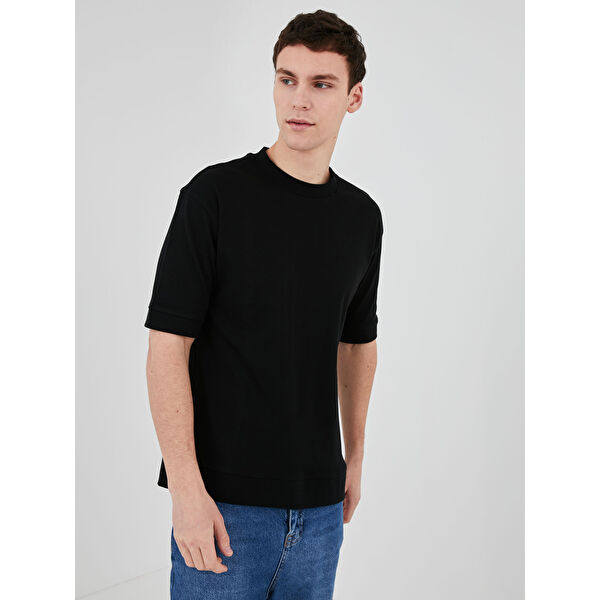 LCW CASUAL Bisiklet Yaka Kısa Kollu Basic Erkek Sweatshirt