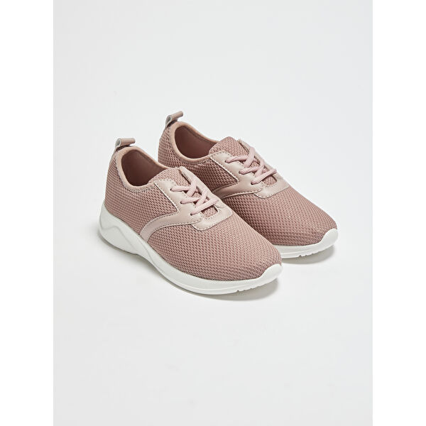 File Detaylı Bağcıklı Kadın Aktif Spor Ayakkabı