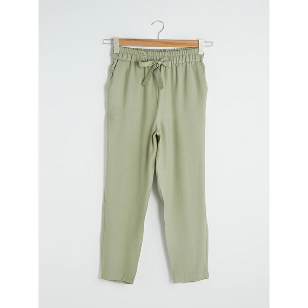 LCW VISION Beli Lastikli Yüksek Bel Bilek Boy Kadın Pantolon