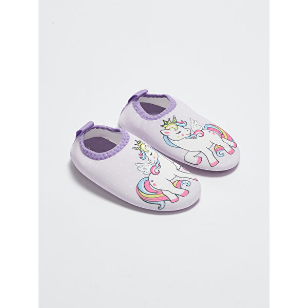 Baskılı Kız Çocuk Deniz Ayakkabısı