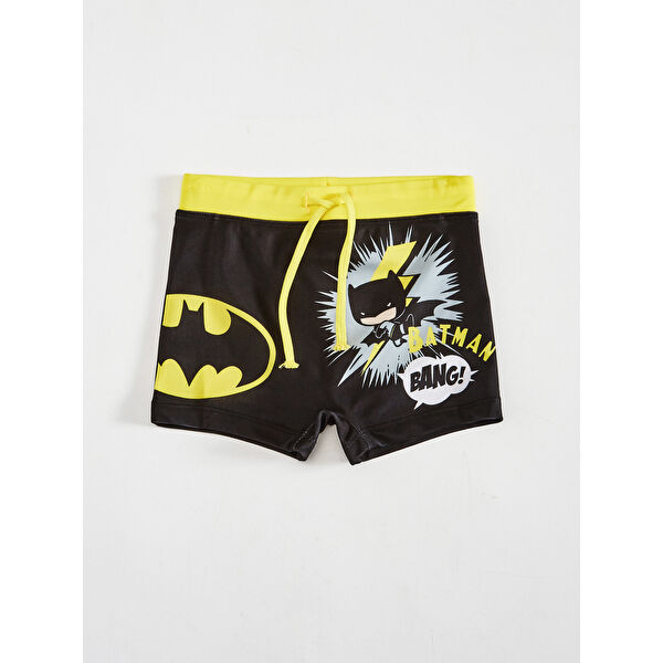 Erkek Bebek Batman Baskılı Yüzme Şort Erkek Bebek Batman Baskılı Yüzme Şort