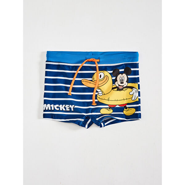 Erkek Bebek Mickey Mouse Baskılı Yüzme Şort