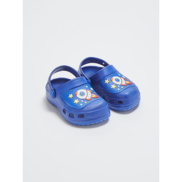 Roket Patchli Erkek Bebek Plaj Sandaleti Roket Patchli Erkek Bebek Plaj Sandaleti