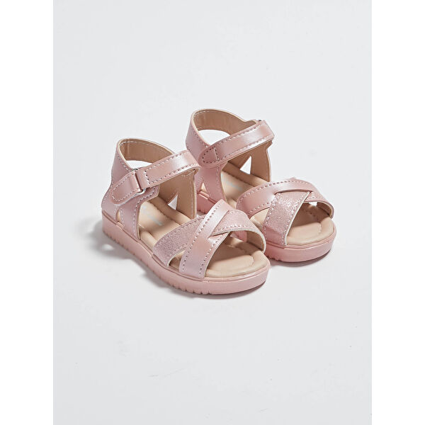 Pul Payetli Kız Bebek Sandalet