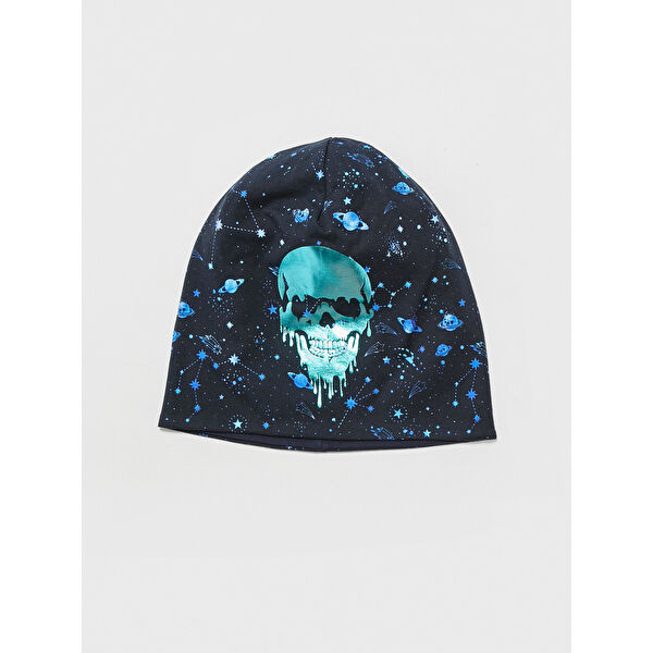 Baskılı Erkek Çocuk Triko Bere