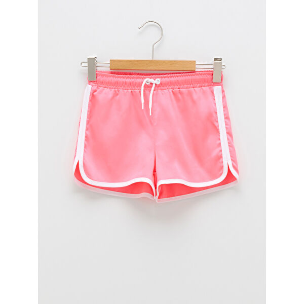Beli Lastikli Basic Kız Çocuk Deniz Şortu Beli Lastikli Basic Kız Çocuk Deniz Şortu